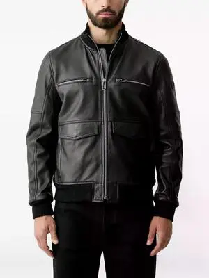 JOOP! Calf Leather Bomber Jacket