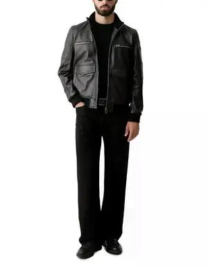 JOOP! Calf Leather Bomber Jacket