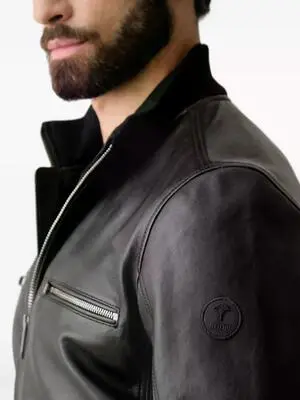 JOOP! Calf Leather Bomber Jacket