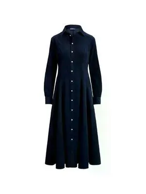 Flared Corduroy Day Dress