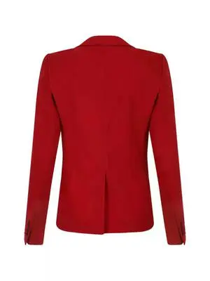 TONELLO Peak-lapel Single-breasted Blazer - Red