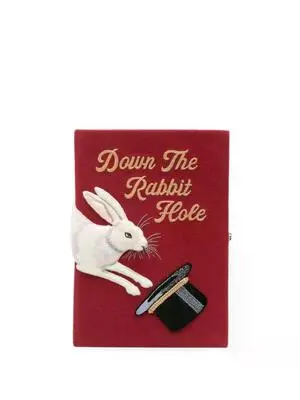 OLYMPIA LE-TAN Down The Rabbit Hole Clutch Bag - Red
