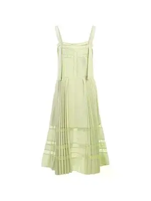 3.1 Phillip Lim Lace-trim Pleated Midi Dress