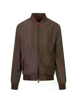 Kiton Sea Zip-up Bomber Jacket - Brown