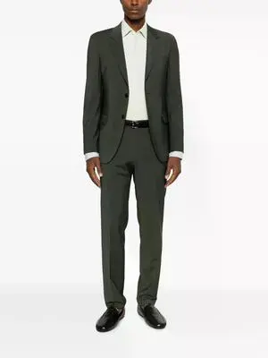 BOSS Micro-stripe Long-sleeve Shirt - Green