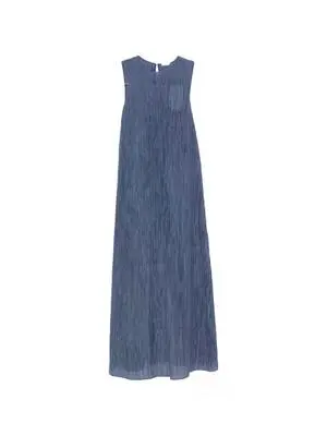 JOSEPH Crinkled Sleeveless Maxi Dress