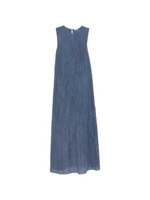 JOSEPH Crinkled Sleeveless Maxi Dress