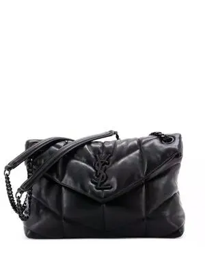 Saint Laurent Loulou Puffer Shoulder Bag - Black