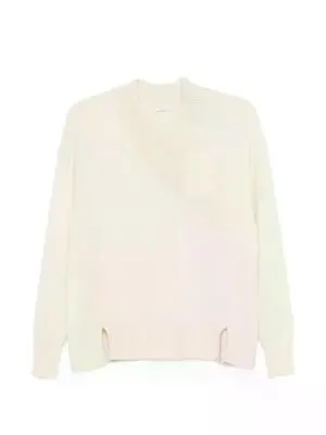 JOSEPH V-neck Side-slit Sweater