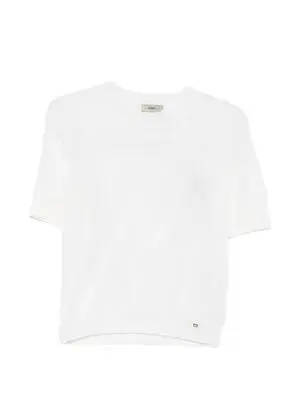 Herno Short-sleeve Knitted T-shirt - White