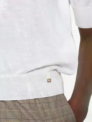 Herno Short-sleeve Knitted T-shirt - White