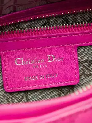 Dior 2012 Medium Lambskin Cannage Lady Satchel