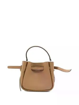 Tory Burch Pebbled Leather Tote Bag - Neutrals