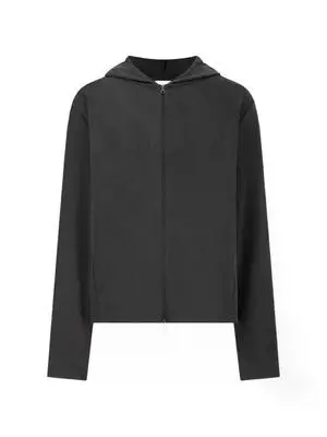 AMOMENTO Zip-up Jersey Hoodie