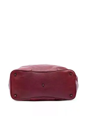 Burberry Leather Bartow Satchel - Red