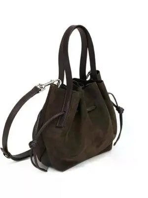 Yuzefi Scallop Suede Tote Bag - Brown