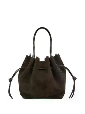 Yuzefi Scallop Suede Tote Bag - Brown