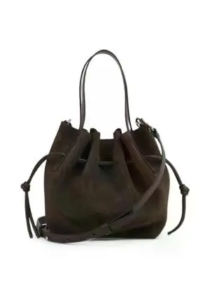 Yuzefi Scallop Suede Tote Bag - Brown