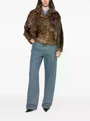 SALVATORE SANTORO Leopard-print Long-sleeve Jacket