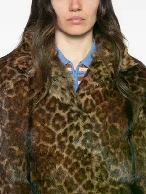 SALVATORE SANTORO Leopard-print Long-sleeve Jacket