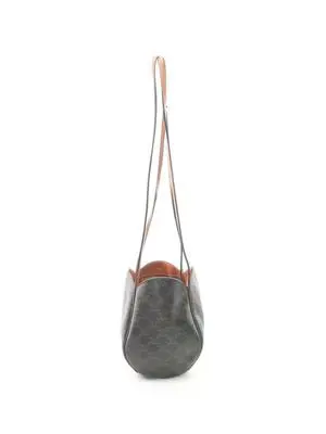 Celine 2010s Triomphe Marlou Shoulder Bag - Brown