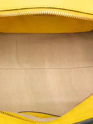Prada Vitello Daino Zip Top Satchel - Yellow