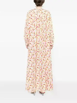 BAMBAH Polka-dot Brushstroke-print Dress