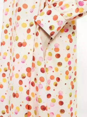 BAMBAH Polka-dot Brushstroke-print Dress