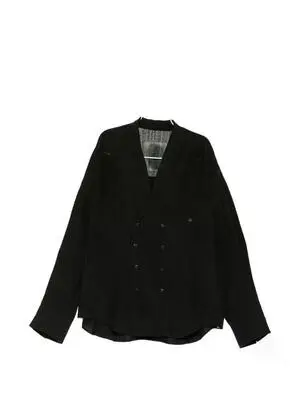 ZIGGY CHEN Double-breasted Shirt - Black