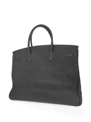 Hermès 2006 Taurillon Clemence Birkin 40 Tote Bag - Grey