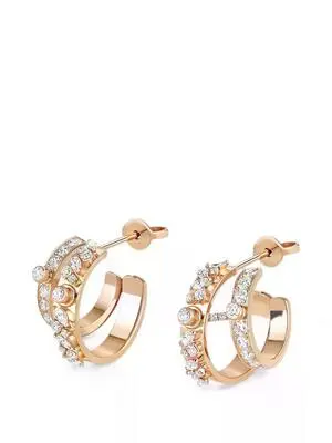 NOUVEL HERITAGE Under The Stars Diamond Hoop Earrings