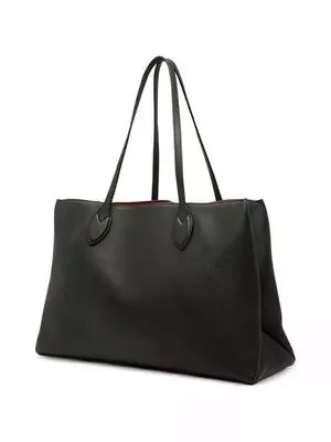 LOUIS VUITTON Leather Lockme Shopper Tote Bag - Black