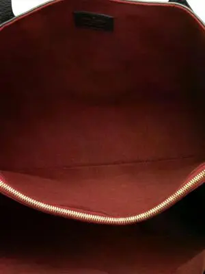 LOUIS VUITTON Leather Lockme Shopper Tote Bag - Black