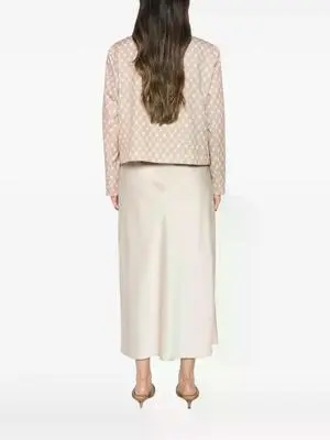 BETTY BARCLAY Geometric-print Zip-up Jacket