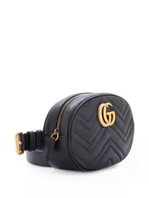 Gucci Gg Marmont Matelasse Leather Belt Bag
