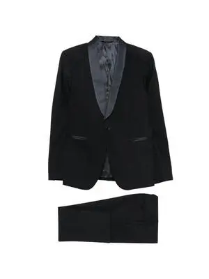 Brian Dales Shawl-lapel Single-breasted Suit - Blue