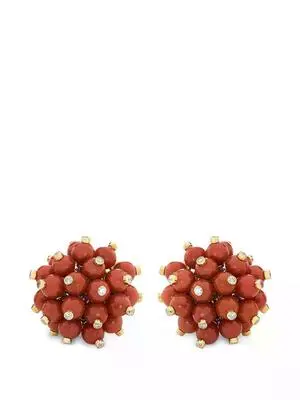 ALETTO BROTHERS Coral Bouquet Diamond Earrings - Gold