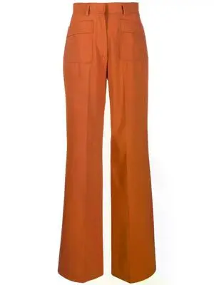 FAY Pressed-crease Palazzo Pants