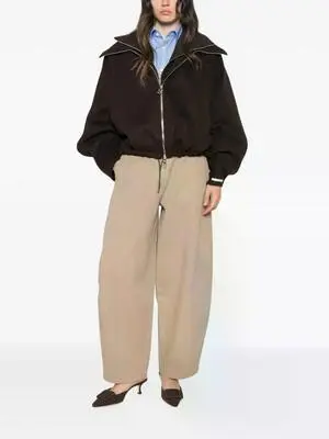 Sportmax Layered-collar Elasticated-hem Jacket
