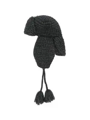 Etro Crochet Tassel Detail Hat - Grey