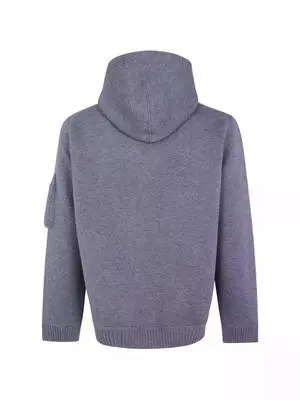 Sacai Zip-up Panelled Hoodie - Grey