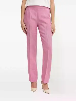 Luisa Spagnoli Ammenda Pressed-crease Straight-leg Trousers - Pink