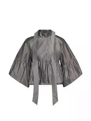 CLUB21 Pintuck-detail Blouse - Grey