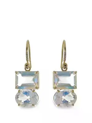 Irene Neuwirth Gemmy Gem Moonstone And Diamond Earrings