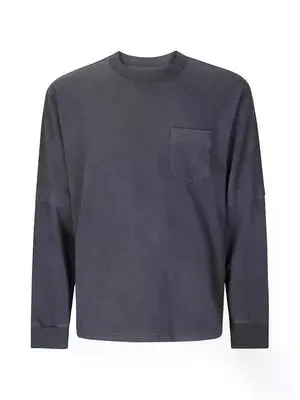 Sacai Chest-pocket Long-sleeve T-shirt - Grey