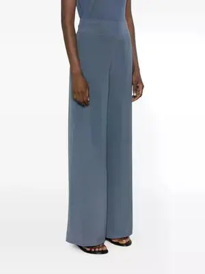 JOSEPH Rihani Elasticated-waistband Palazzo Pants - Blue