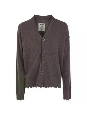UMA WANG Cashmere Frayed-hem Cardigan
