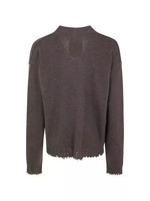 UMA WANG Cashmere Frayed-hem Cardigan