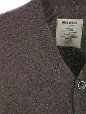 UMA WANG Cashmere Frayed-hem Cardigan