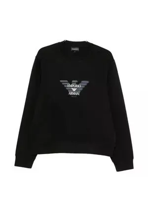 Emporio Armani Logo-print Sweatshirt - Black